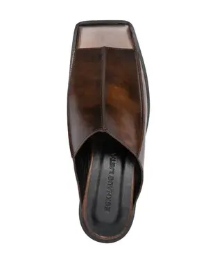 Eckhaus Latta Frame Leather Slides