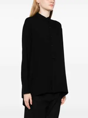 Yohji Yamamoto Band-collar Button-up Shirt