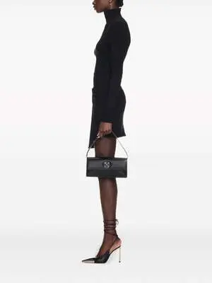 Off-White Jitney 1.0 Leather Shoulder Bag - Black