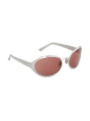 Marni Oval-frame Sunglasses - Silver