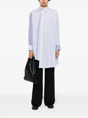 Yohji Yamamoto Asymmetric Striped Shirt