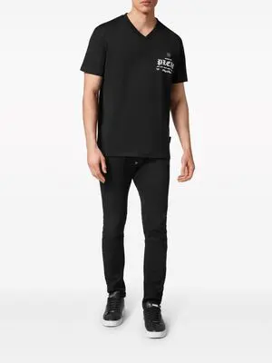 Philipp Plein Logo-print V-neck T-shirt