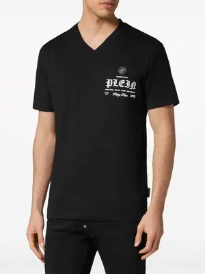 Philipp Plein Logo-print V-neck T-shirt