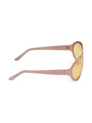 Marni To-sua Oval-frame Sunglasses - Pink