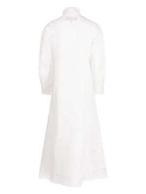Shiatzy Chen Lace Pleated Single-breasted Coat - White
