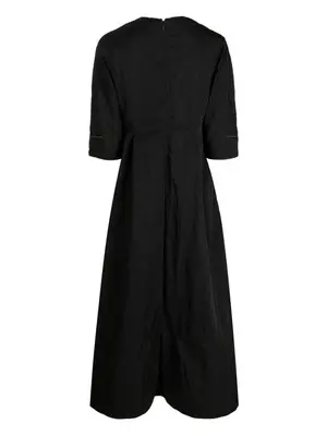 Shiatzy Chen Floral-button Midi Dress