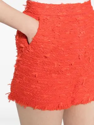 Shiatzy Chen Tweed High-waist Shorts