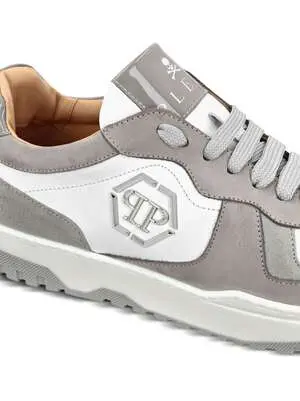 Philipp Plein Hexagon Panelled Low-top Sneakers - White