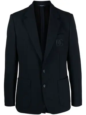 Dolce & Gabbana Portofino Logo-embroidered Blazer