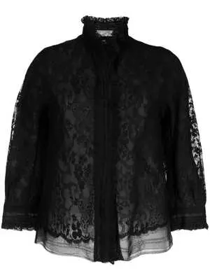 Shiatzy Chen Organza Lace-overlay Jacket