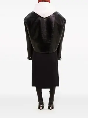 COURREGES Cocoon Vinyl Biker Jacket