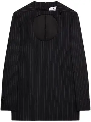 COURREGES Pinstripe Cut-out Blazer