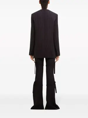 COURREGES Pinstripe Cut-out Blazer