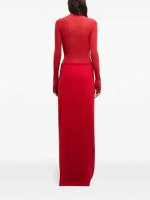 COURREGES Heritage Virgin Wool Maxi Skirt