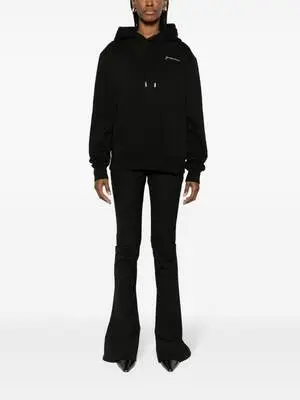 Jacquemus Logo Embroidered Hoodie - Black