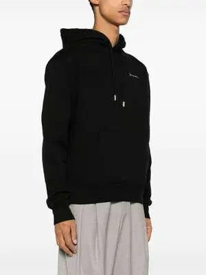 Jacquemus Logo Embroidered Hoodie - Black