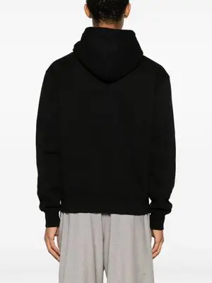 Jacquemus Logo Embroidered Hoodie - Black