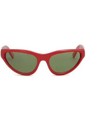 Marni Logo-print Sunglasses - Brown