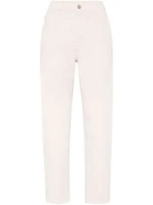 Brunello Cucinelli Monili Chain Straight-leg Jeans