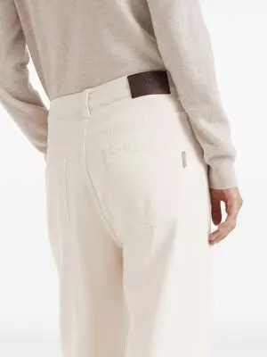 Brunello Cucinelli Monili Chain Straight-leg Jeans