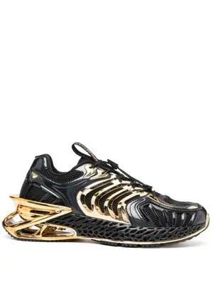 Plein Sport Gold Tone Sneakers For Women