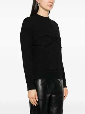 MURMUR Deconstructed Longsleeved Sweatshirt - Black