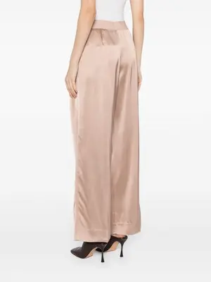 Stine Goya Ciara Logo-waistband Satin Trousers