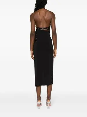 Attico One-shoulder Asymmetric Midi Dress