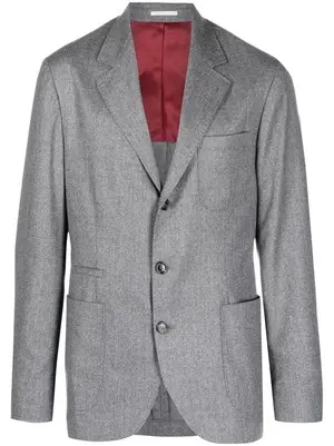 Brunello Cucinelli Single-breasted Wool Blazer