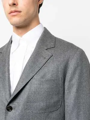 Brunello Cucinelli Single-breasted Wool Blazer