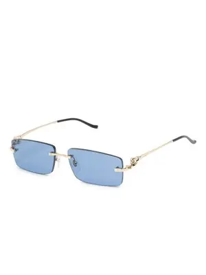 CARTIER Rectangle-frame Sunglasses