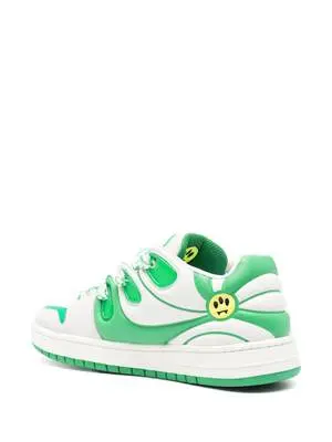 BARROW Ollie Panelled Leather Sneakers - White