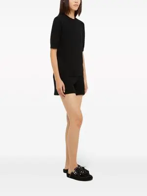 Alanui Finest Knit Crew-neck T-shirt - Black