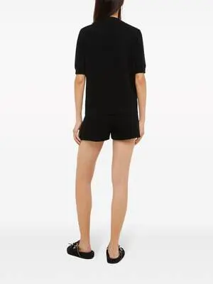 Alanui Finest Knit Crew-neck T-shirt - Black