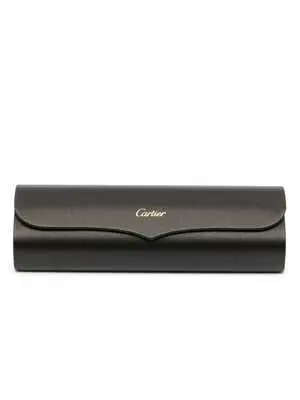 Cartier Rectangle-frame Eyeglasses - Brown