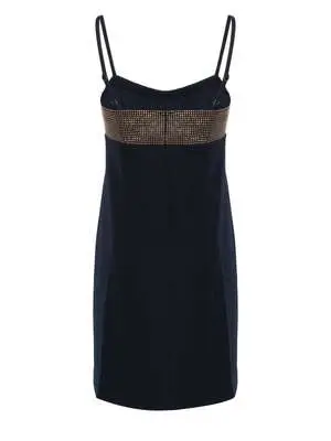 Michael Kors Rhinestoned Cut-out Mini Dress