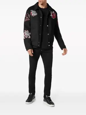 Philipp Plein Logo-patch Bomber Jacket