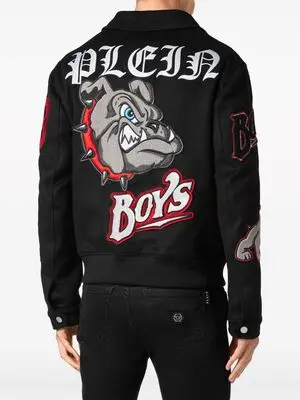 Philipp Plein Logo-patch Bomber Jacket