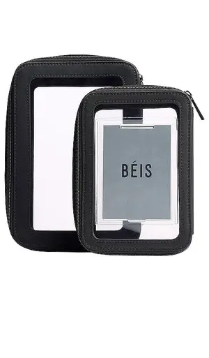 BEIS Inflight Cosmetic Case Set - Black