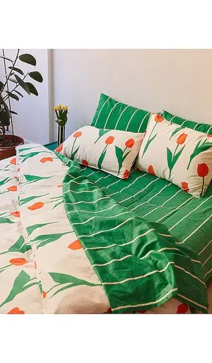 DUSEN DUSEN Tulip King Duvet Set In Multi