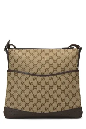 Gucci Original Gg Pocket Messenger Bag - Brown