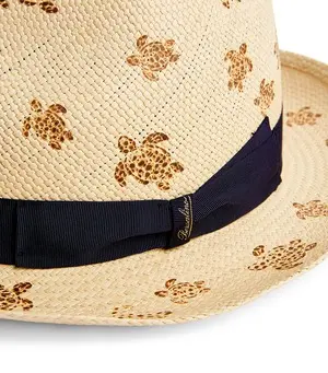 Vilebrequin X Borsalino Turtle Print Panama Hat