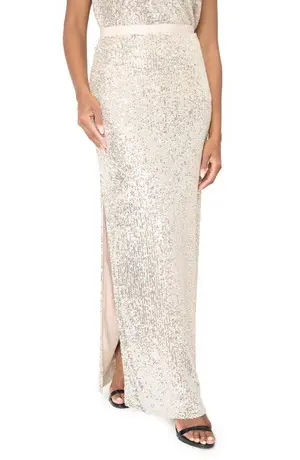 GIBSONLOOK Sequin Maxi Skirt With Slit