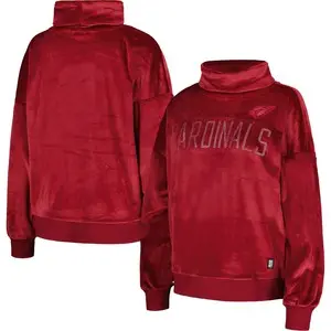 Dkny Arizona S Deliliah Rhinestone Funnel Neck Pullover Sweatshirt - Cardinal