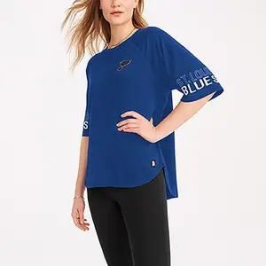Dkny St. Louis Blues Diana Tri-blend Oversized T-shirt