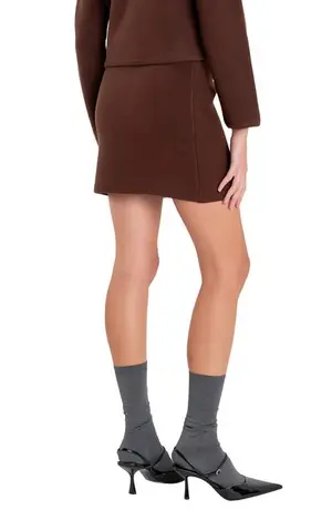 English Factory Knit Pencil Miniskirt