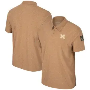 COLOSSEUM Nebraska Huskers Oht Military Appreciation Cloud Jersey Desert Polo - Khaki