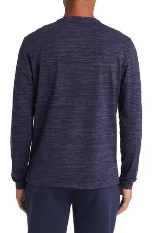 Robert Barakett Laslow Long Sleeve Slub Jersey Henley