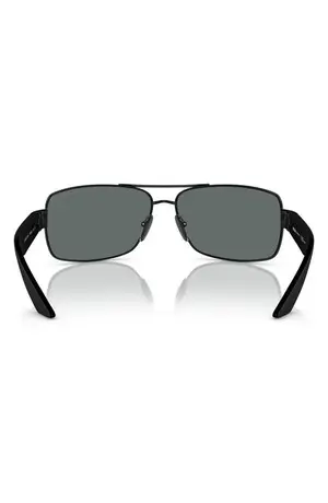 Prada 65mm Oversized Polarized Sunglasses