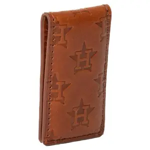 LUSSO Houston Astros Sammy Magnetic Money Clip - Brown